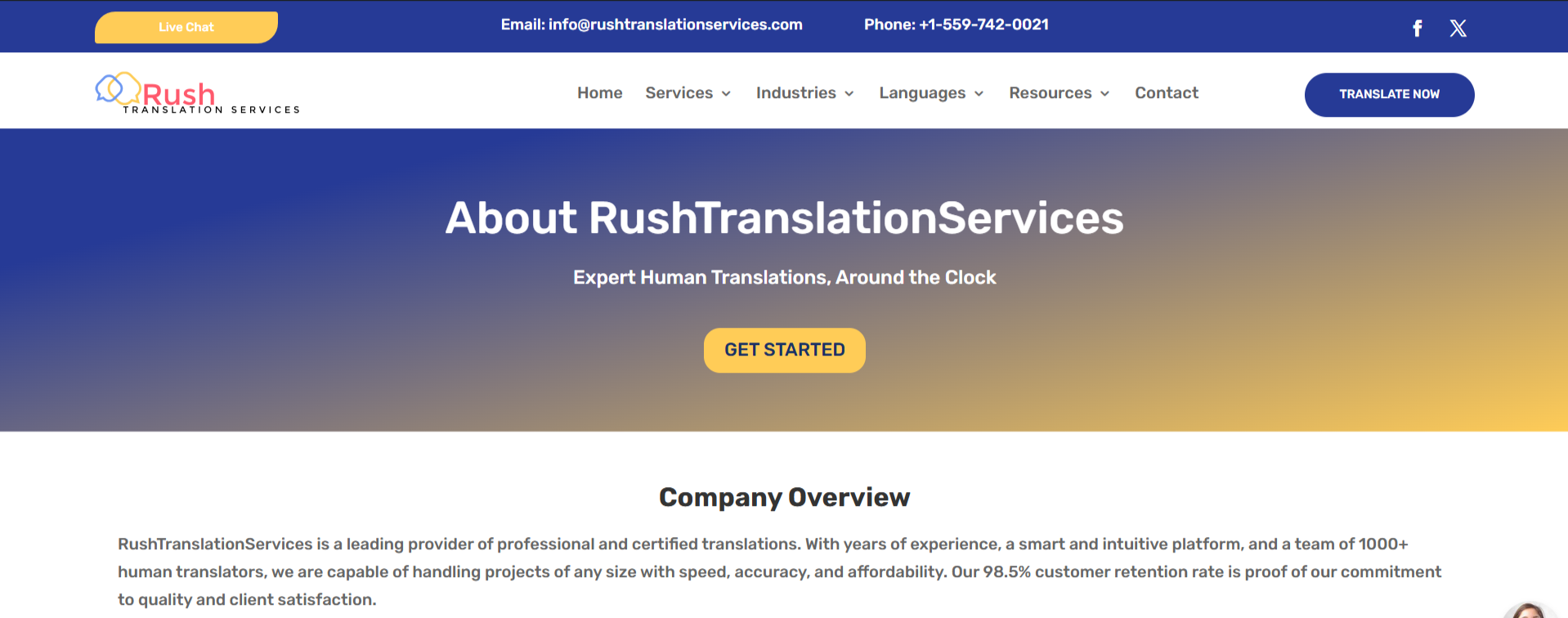 About RushTranslationServices | Fast & Accurate